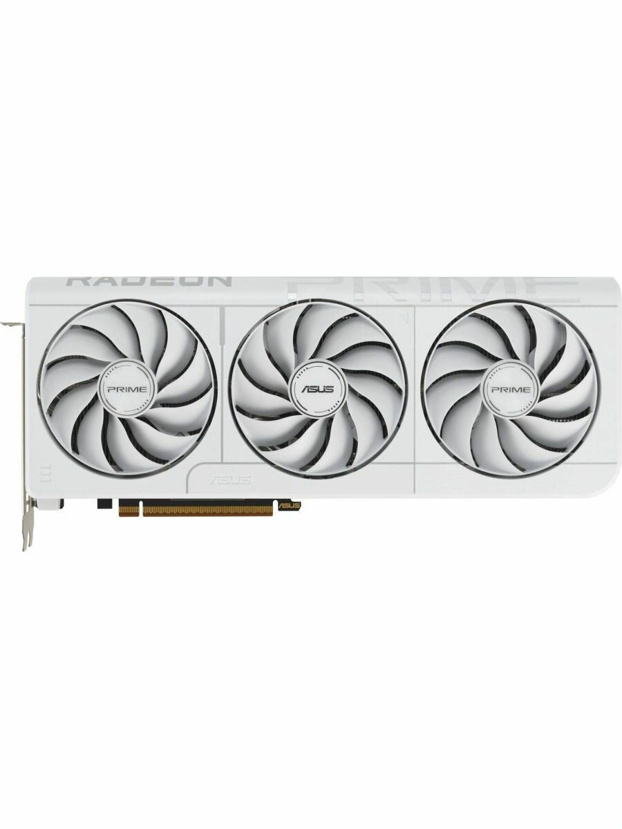 Видеокарта Asus PCI-E 5.0 PRIME-RX9070XT-O16GWHITE AMD RX9070XT 16Gb 256bit GDDR6 2460/20000/HDMIx1/DPx3/HDCP Ret