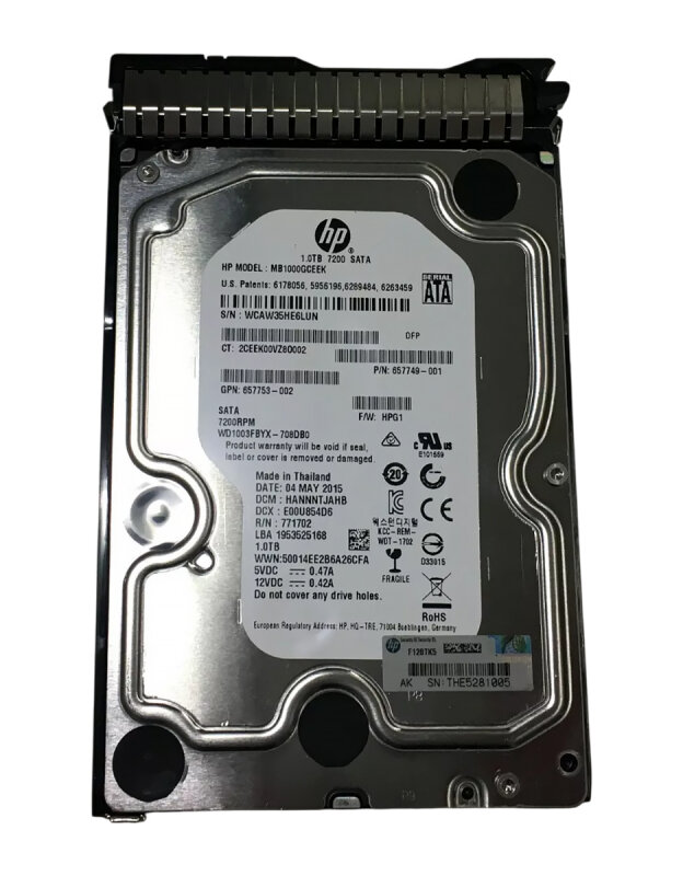 Жесткий диск HP 657753-002 1Tb SATAIII 3,5" HDD