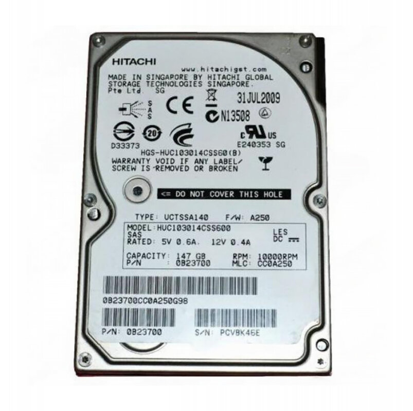 Жесткий диск Hitachi HUC103014CSS600 147Gb SAS 2,5" HDD