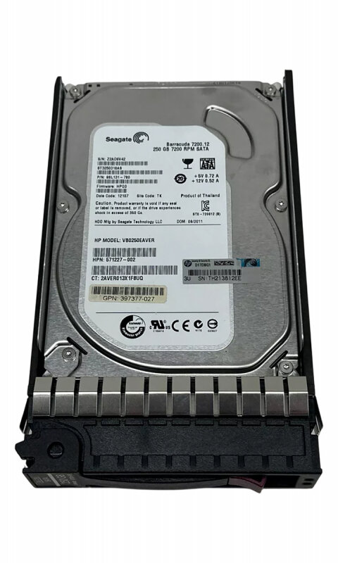 Жесткий диск HP 250Gb 7200 SATAII 3.5" HDD 397377-027