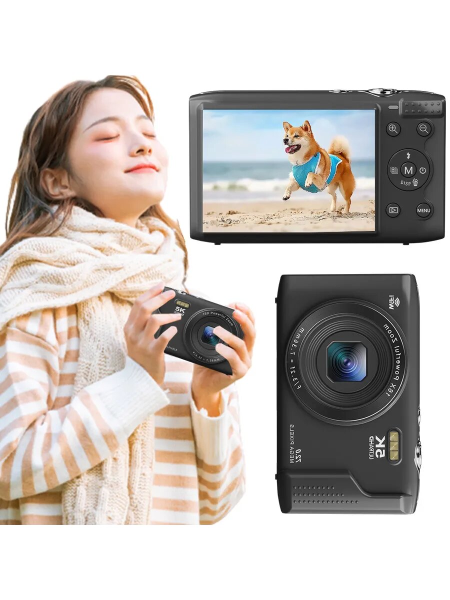 Цифровая камера с разрешением 72 миллиона пикселей (черная)