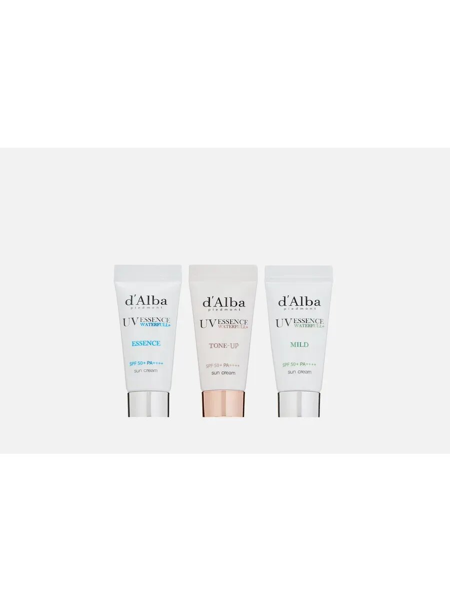 D'ALBA Vegan Sun Cream Kit Набор миниатюр солнцезащит