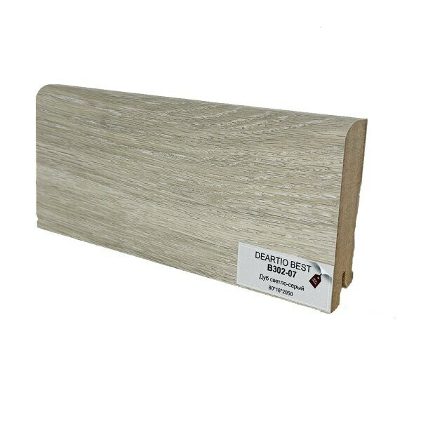 Плинтус Deartio Best Дуб светло-серый B302-07, 1 шт.