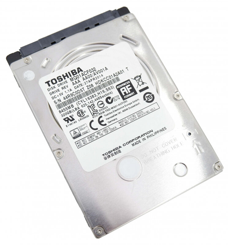 Жесткий диск Toshiba MQ01ACF032 320Gb 7200 SATAIII 2,5" HDD