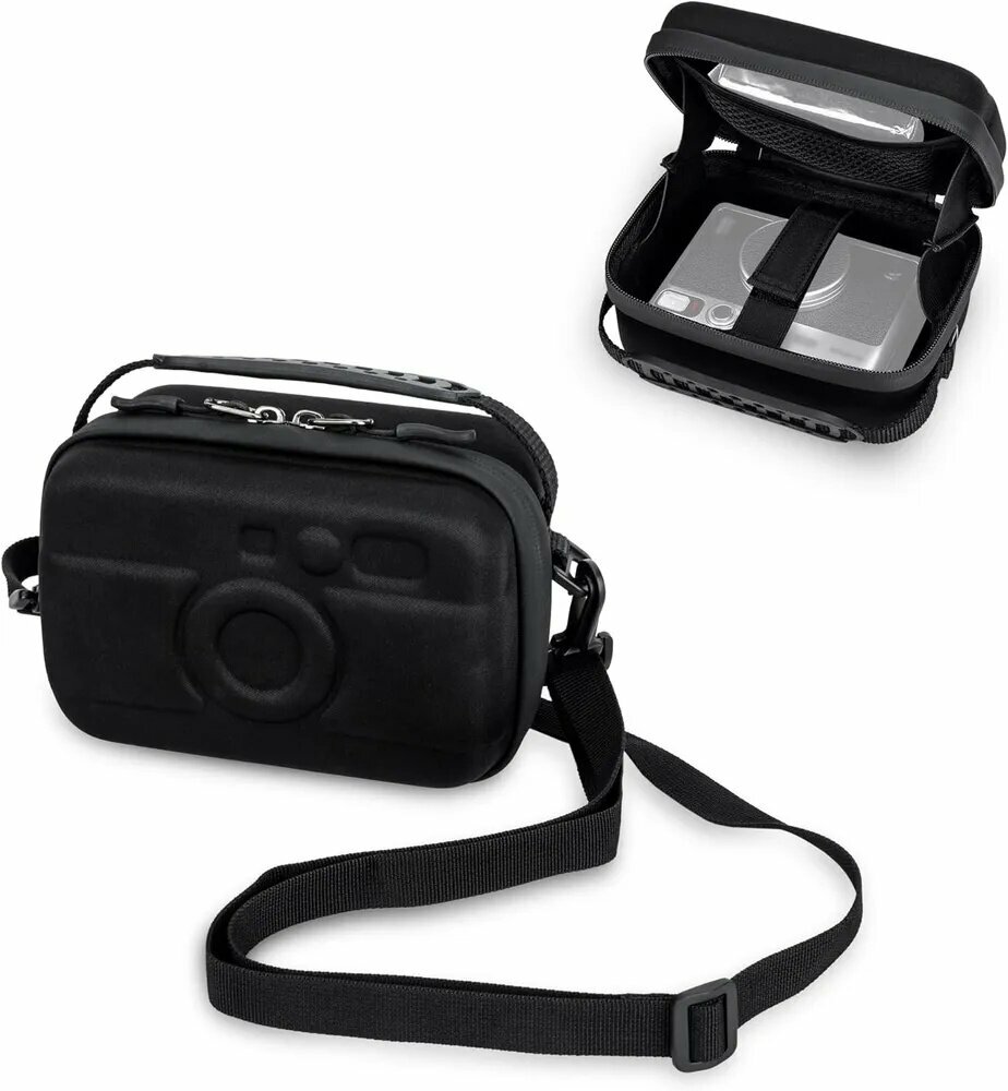 Фотосумка для Instax, Leica SOFORT, Kodak Mini Shot и компактных камер, противоударная, влагозащищённая, с ручкой и плечевым ремнём, JJC HSCC-IME BLACK