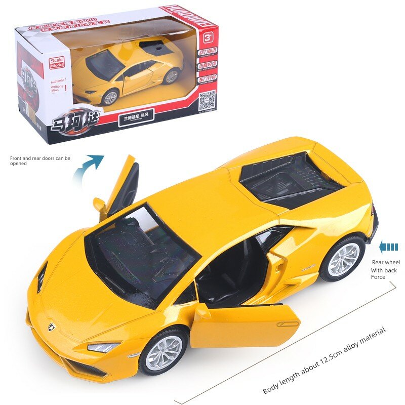 Металлическая модель автомобиля Yufeng: Subaru, Mustang, GTR, Toyota GT86. Имитация внедорожника с открывающимися