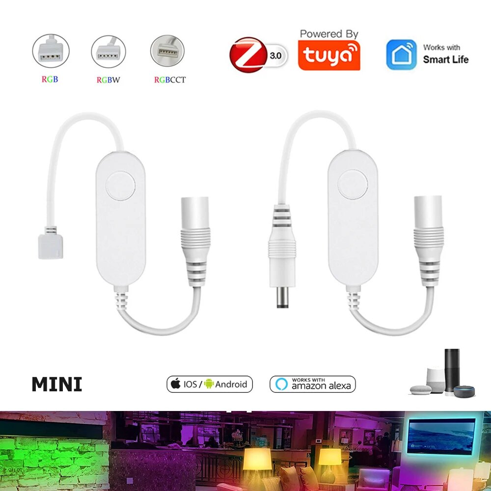 Tuya Zigbee RGB LED контроллер 5V-24V — фото 1
