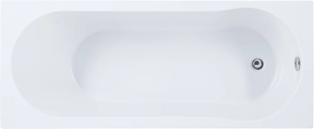 Акриловая ванна Aquanet Light 243871 160x70, с каркасом, пристенная, белая, глянцевая, прямоугольная