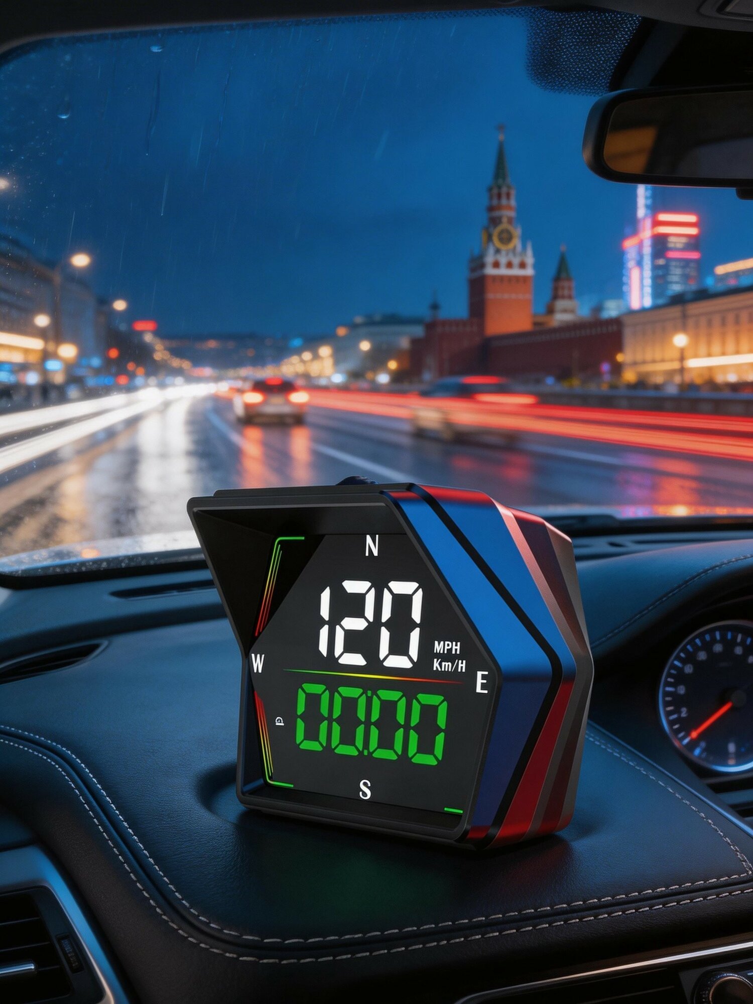 Цифровой спидометр GPS, индикатор превышения скорости и бортовой дисплей для всех авто, универсальный компактный прибор с современным дизайном