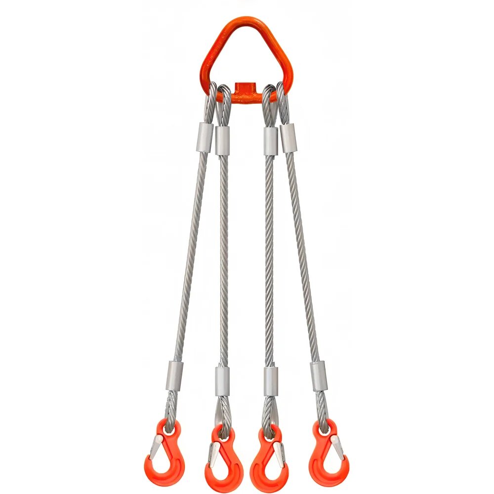 Строп канатный четырехветвевой ПК Такелаж 4СК 10т 6м опрессовка 4SKO10216