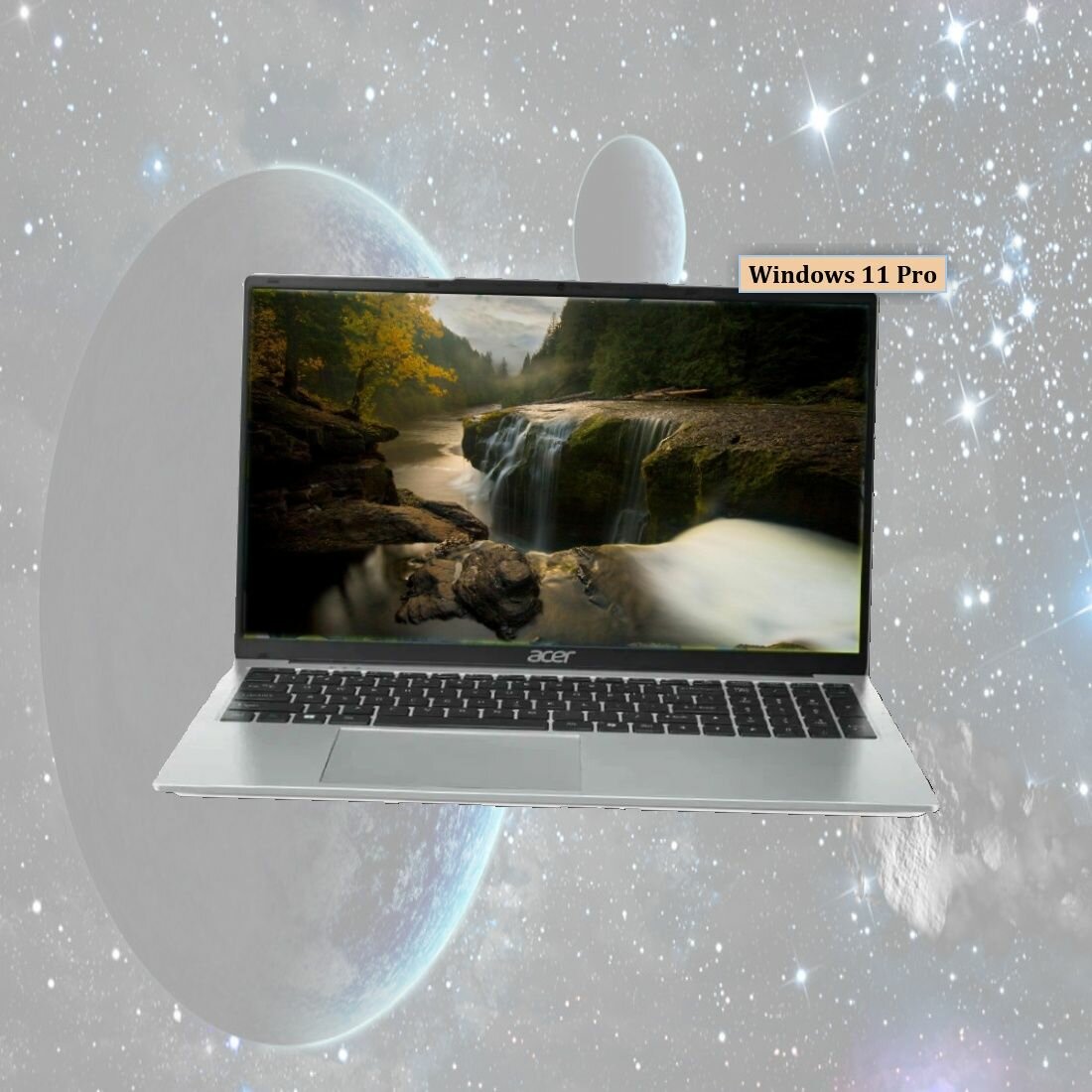 Ноутбук Acer Intel Core 3 3,1ГГц 8 ядер. 17' 1600x900 HD+ Intel Graphics Windows 11 Pro Русская раскладка