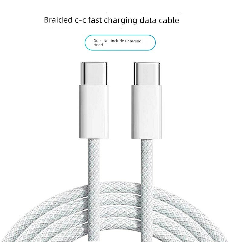 1M Кабель USB-C с плетеной оплеткой, 20W PD для iPhone 15/16 и Android, Европейский стандарт