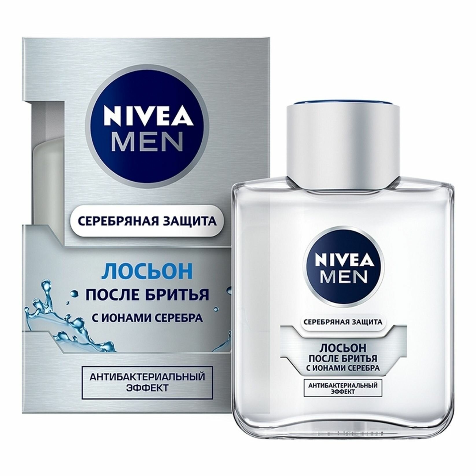 Лосьон после бритья Nivea Men Серебряная защита с ионами се