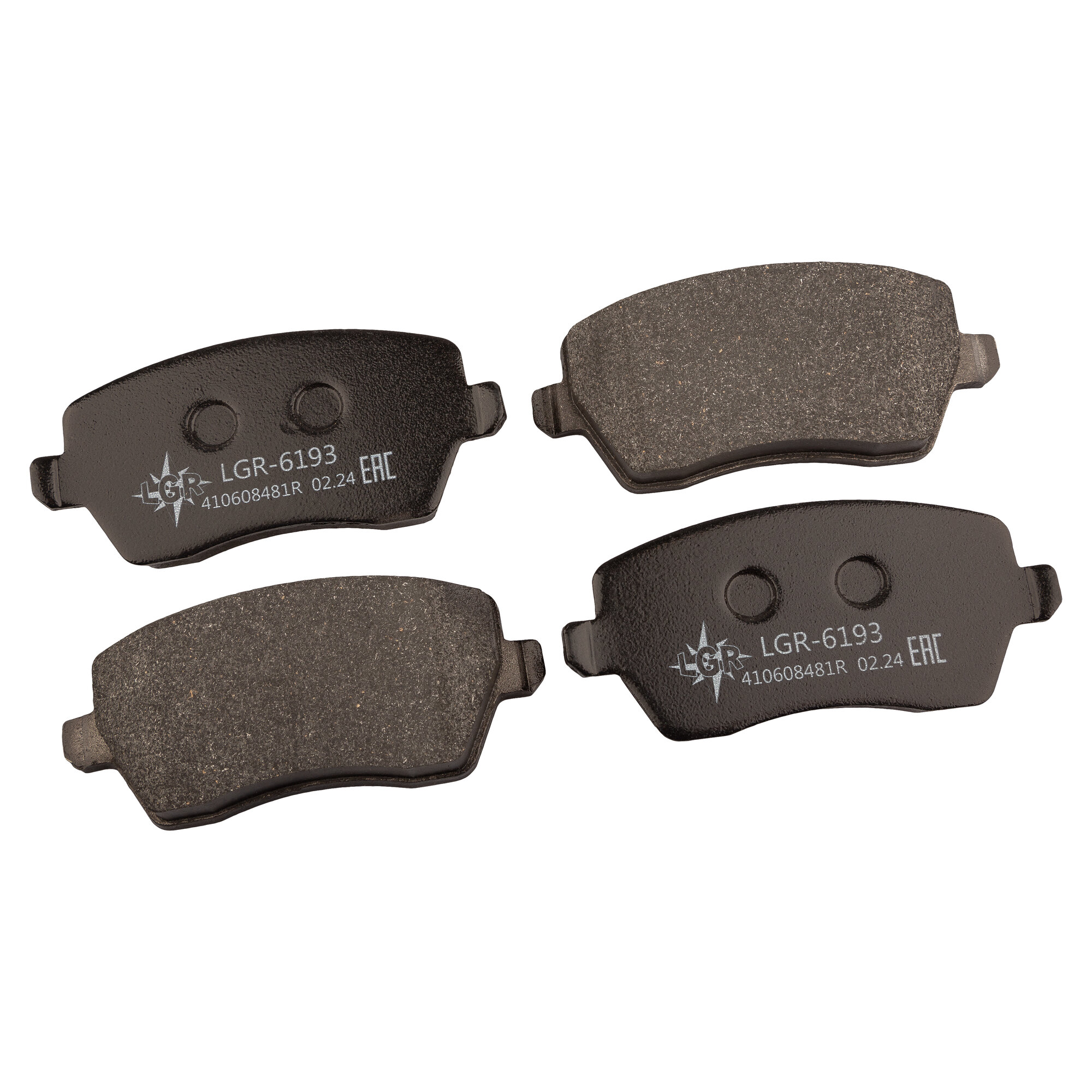 Колодки тормозные ВАЗ LADA Largus, Vesta, RENAULT, NISSAN передние (4 шт.) (LGR)