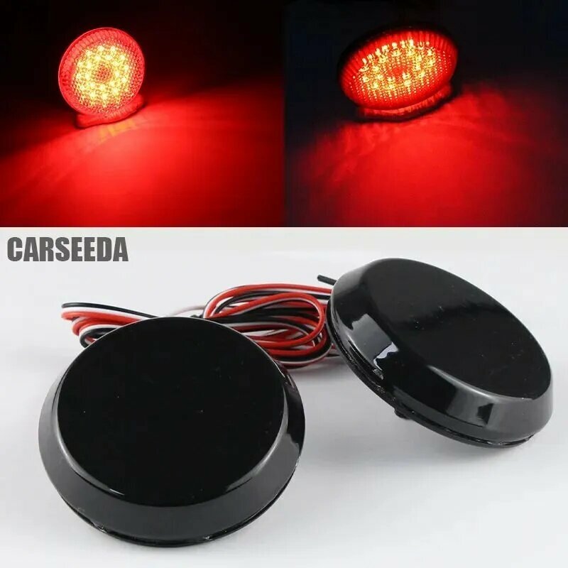 CARSEEDA Фары автомобильные, Стоп-сигнал, 2 шт, арт. 2шт черный корпус LED Тормозной фонарь Заднего бампера Отражатель противотуманных фар Супер яркий для Nissan Qashqai Dualis 2007-2013, Juke 2015-2017, X-Trail T31