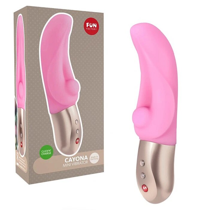 Вибратор «Fun Factory Cayona» с клиторальной стимуляцией, розовый