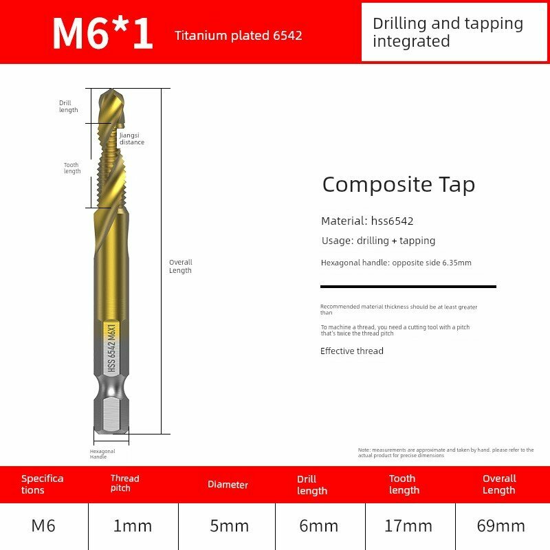Многофункциональный станок Pupai 3-в-1 для сверления и нарезания резьбы с комбинированным резьбонарезным инструментом,