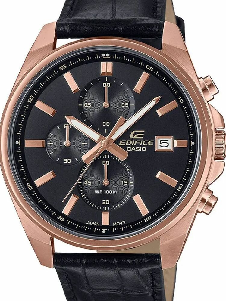 Наручные часы CASIO, розовое золото/черный — фото 1