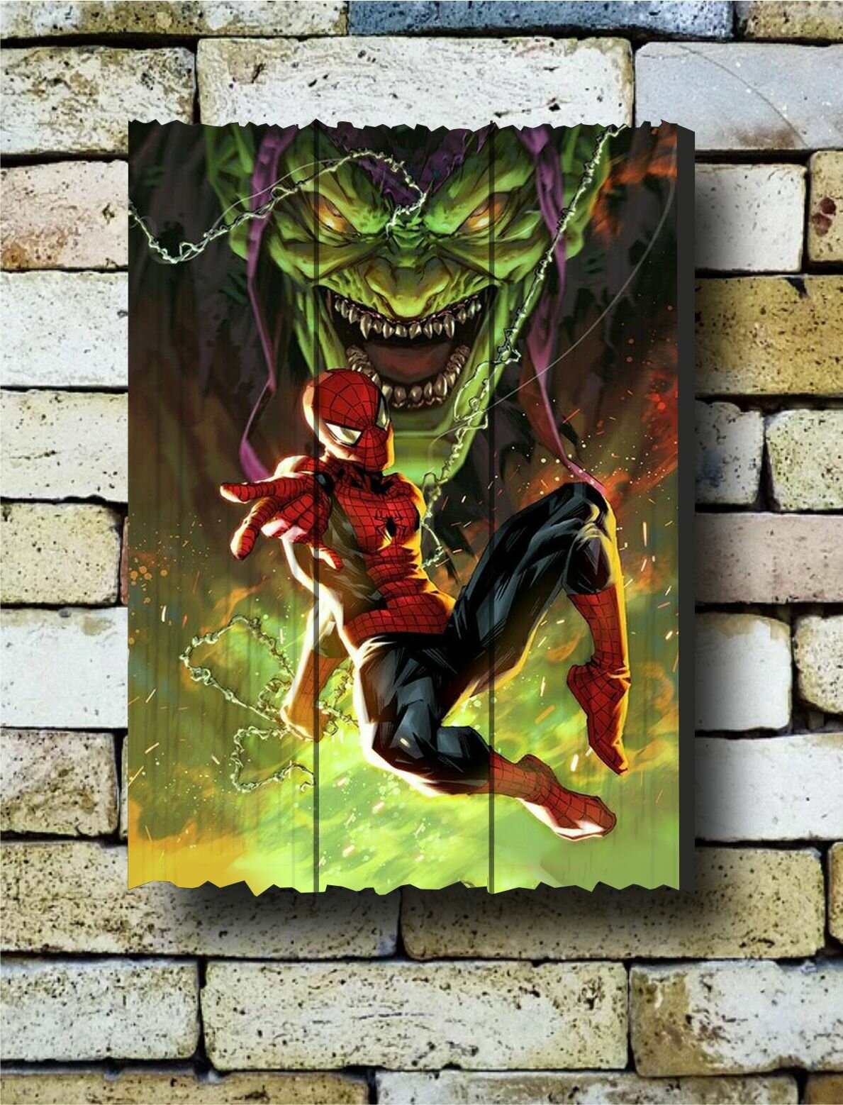 Картина на досках человекпаук 12 человек паук, spiderman