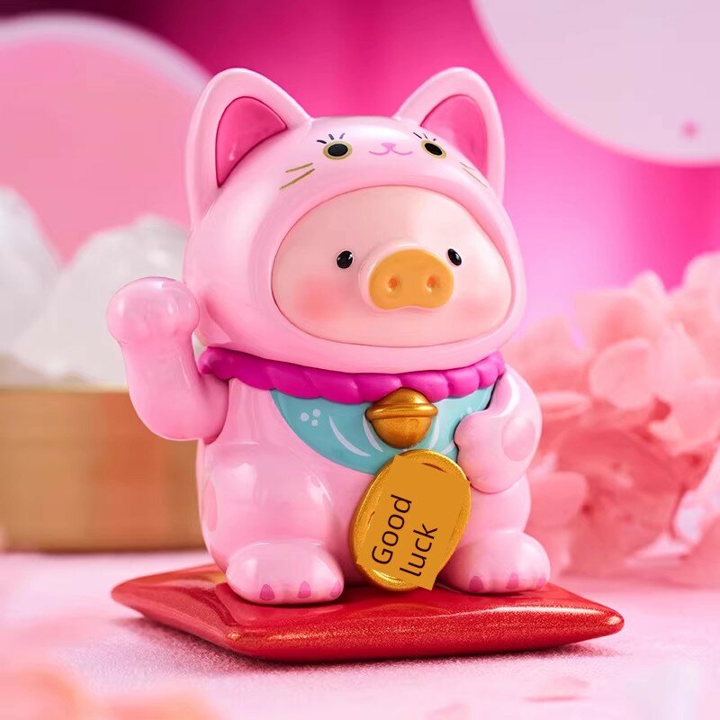 Консервы для свинок LuLu: Слепая коробка-сюрприз с фигуркой кошки-талисмана One-Touch Meow Strategy Fortune Cat,
