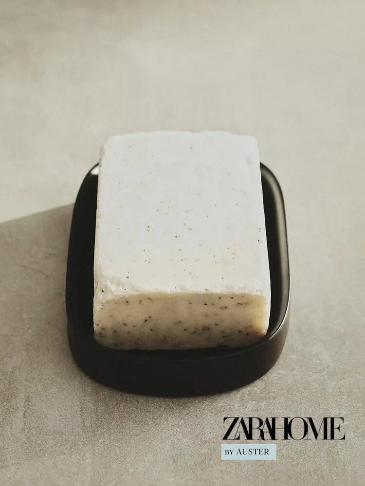 ZARA HOME Мыльница "коллекция: black resin bathroom set"