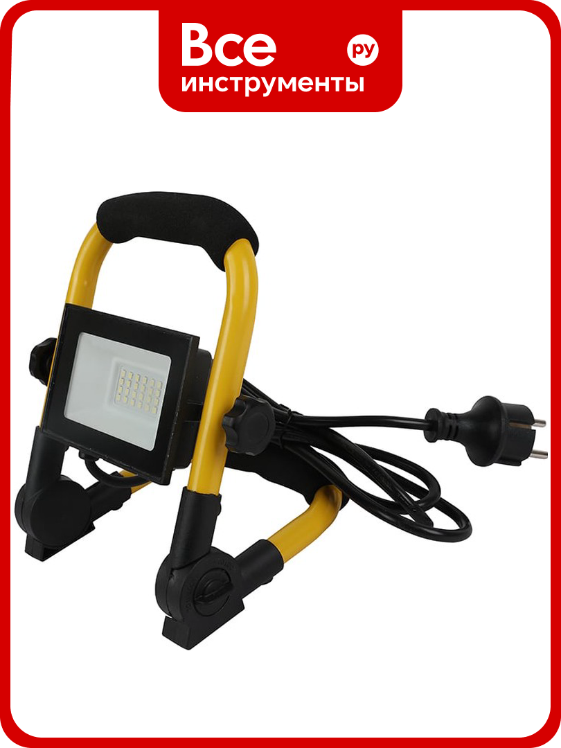 Прожектор светодиодный General Lighting Systems портативный GTAB-PORTABLE-100BT-IP65-6 General 403283 корпус из алюминия