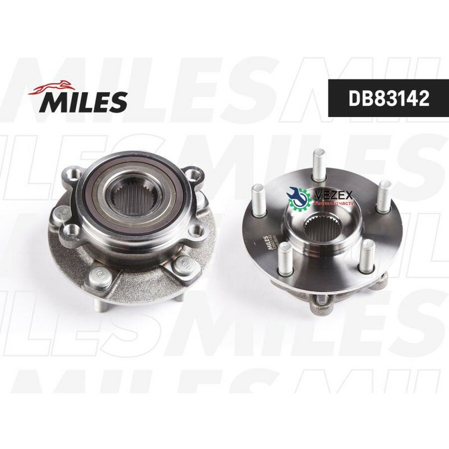 MILES DB83142 Ступица колеса передняя с подшипником MAZDA 6 III/CX-5 11- (SKF VKBA7648) DB83142