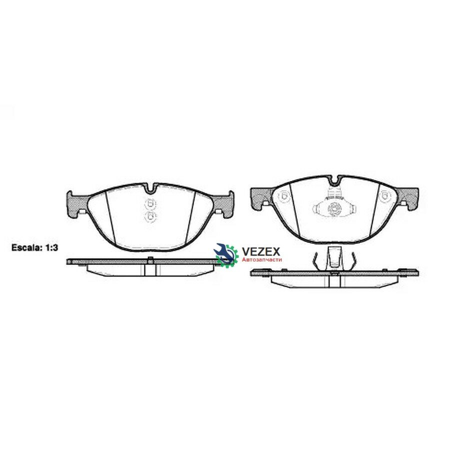 REMSA 141400 1414 00 [34116775322] ! колодки дисковые п.\ BMW F01/F02/F07GT 3.0 08>