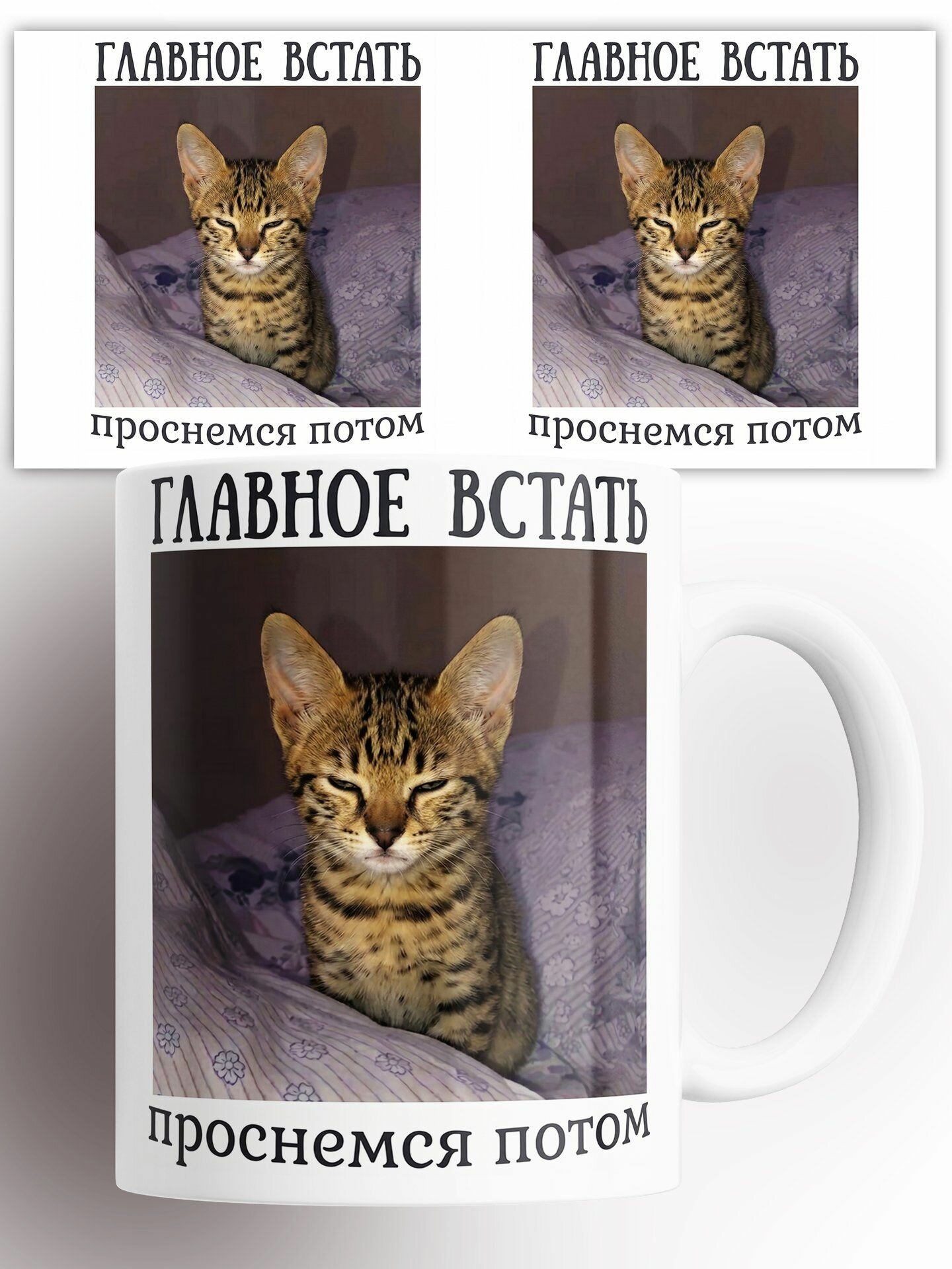 Кружка Главное встать Саванна 330 мл