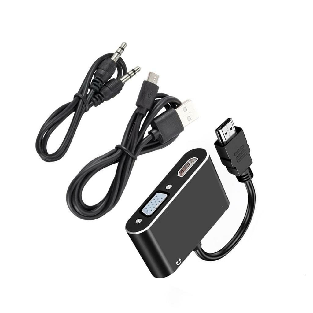 Адаптер VGA 1080P с аудиовыходом