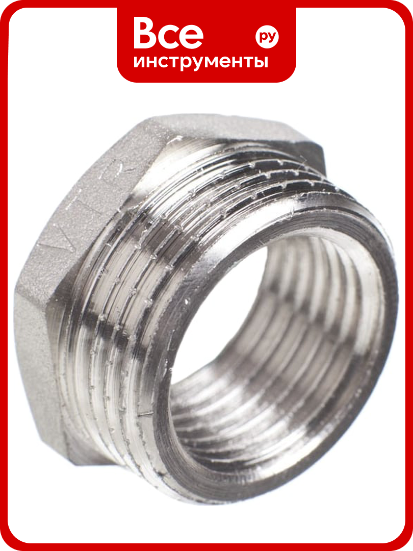 Футорка Valtec наружная-внутренняя резьба 1 1/2"x1" VTr.581. N.0806