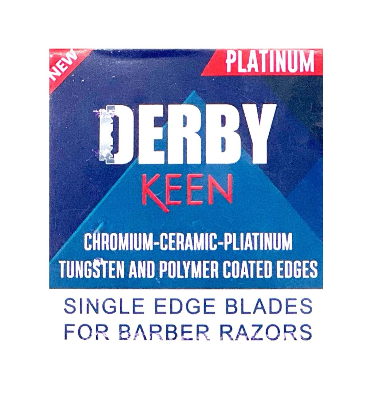 Лезвия односторонние для хиджамы Derby Keen Platinum, Турция (100 шт)