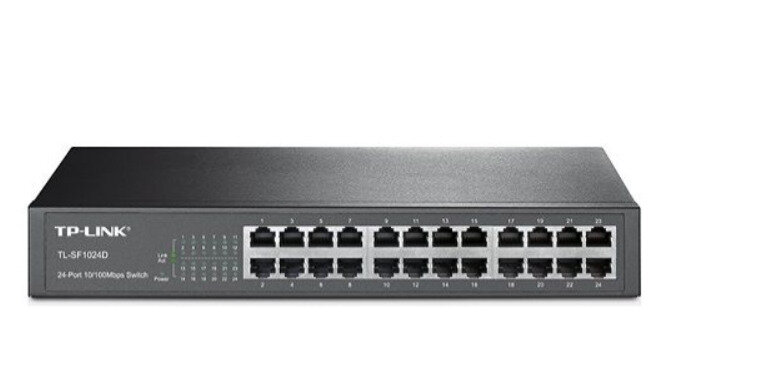 TP-Link Коммутатор TL-SF1024D, черный