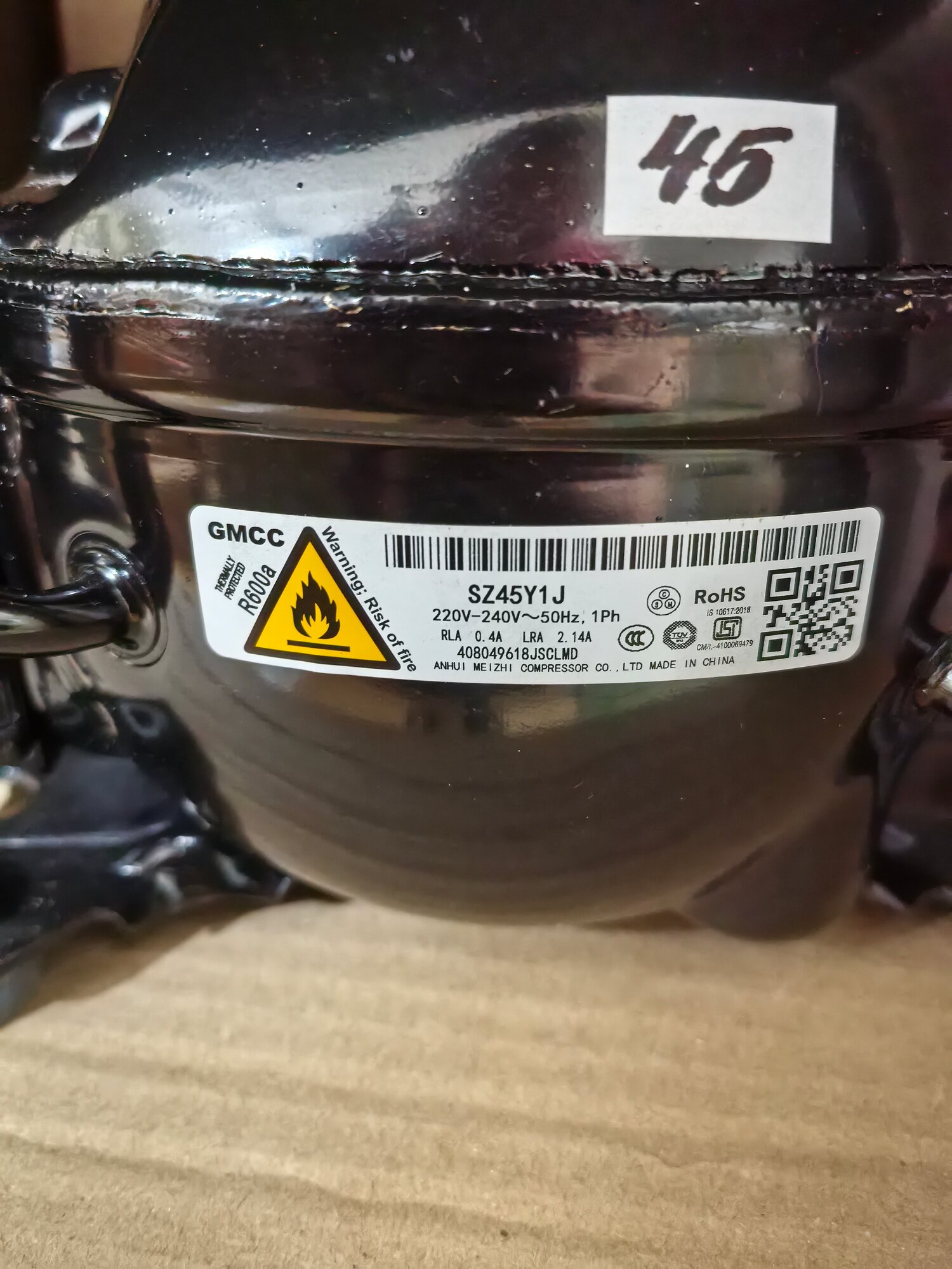 Компрессор SZ45Y1J GMCC R600 65W для Бирюса-50, 70, 90, 95, 115КХ, 170КХ