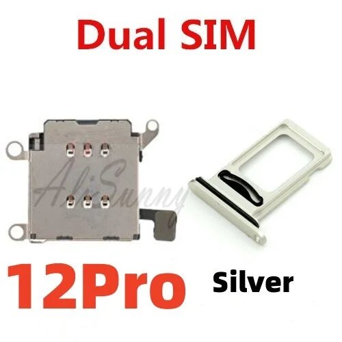 Слот SIM-карты Dual SIM для iPhone 12 Pro Silver