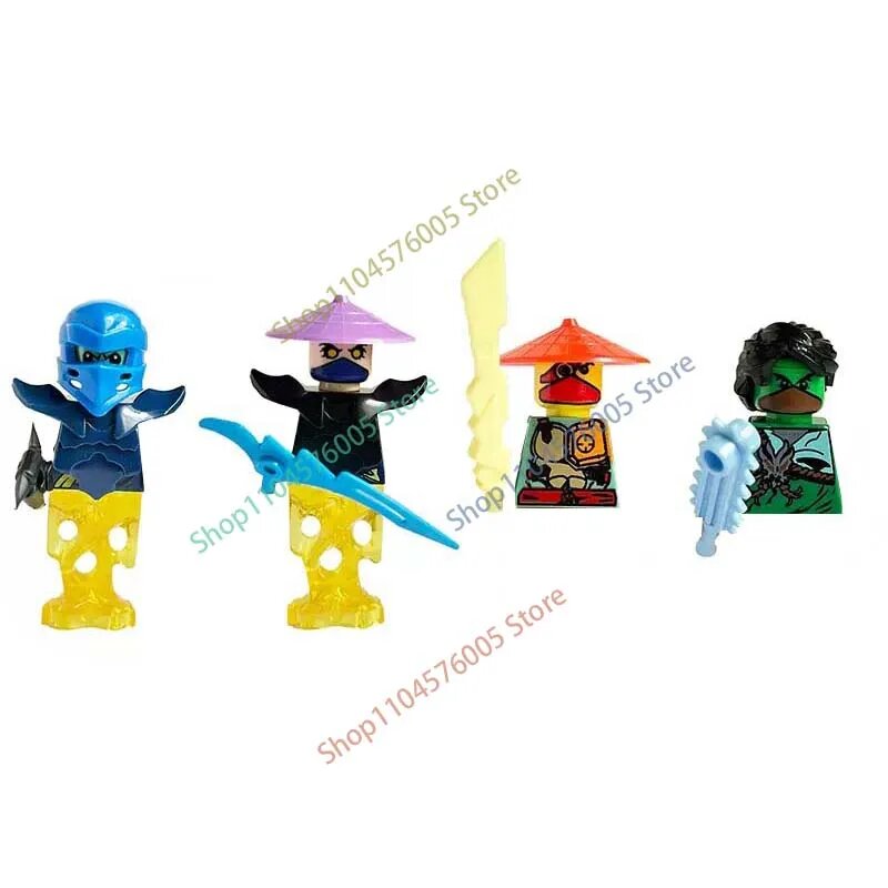MOC Хэллоуин Скелеты, 4PCS, Цвет: A1-8-2-4PCS