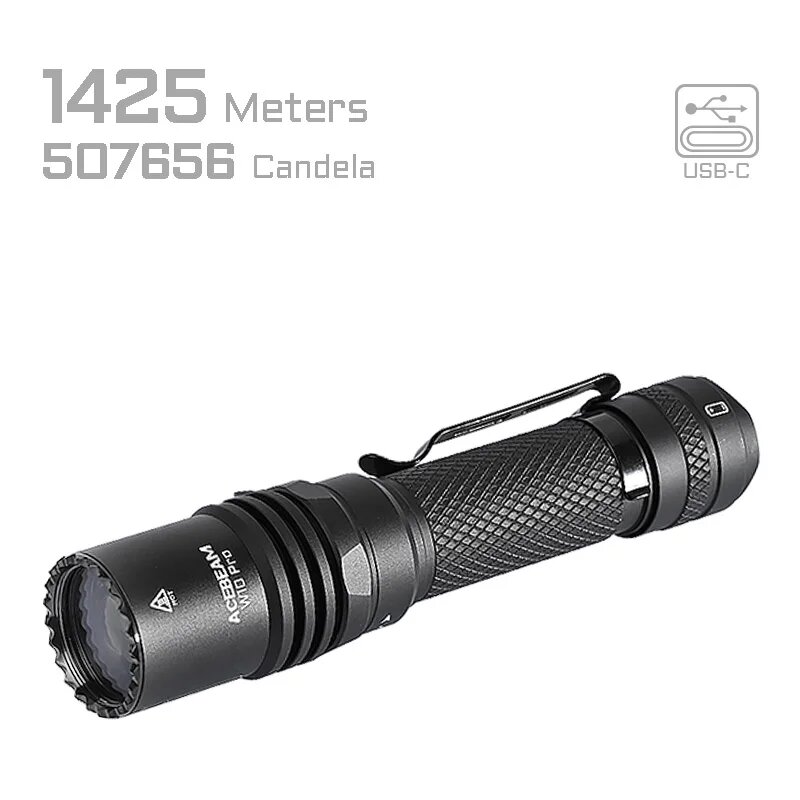 ACEBEAM W10 Pro LEP фонарик, черный, 1425 м, 507656