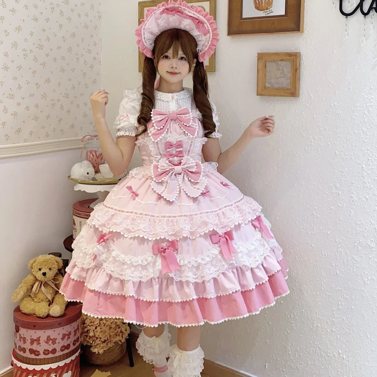 Женское летнее платье EAEOVNI розового цвета из хлопка Розовый, M, Shirt Set pink