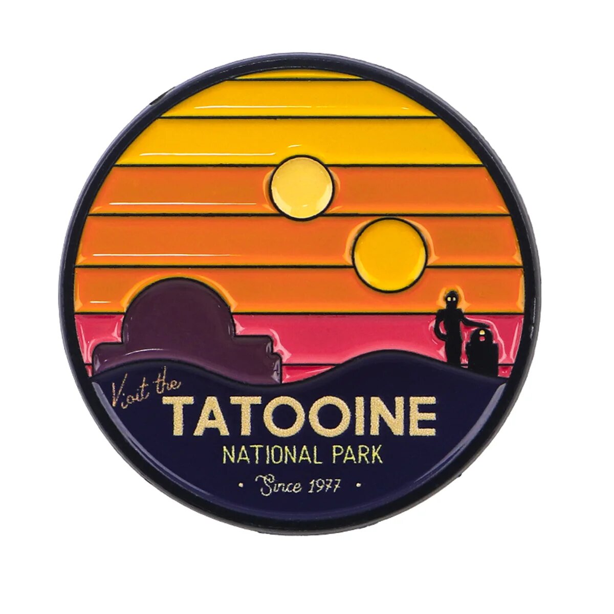 Эмалевый значок Tatooine National Park, цвет 12