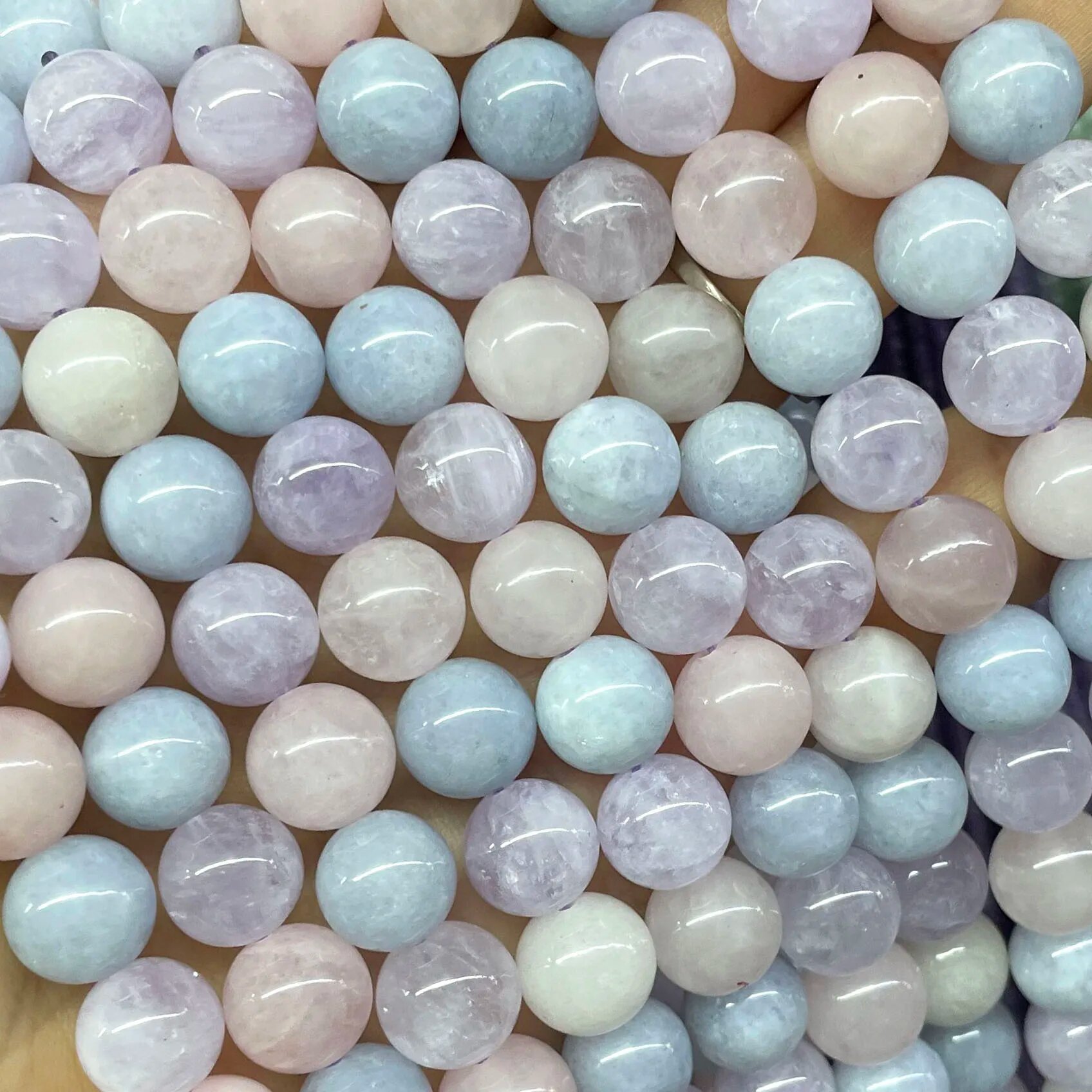 Бусины хризопраз Австралия 6мм 8мм 10мм 10mm 18pcs beads, Purple Morganite