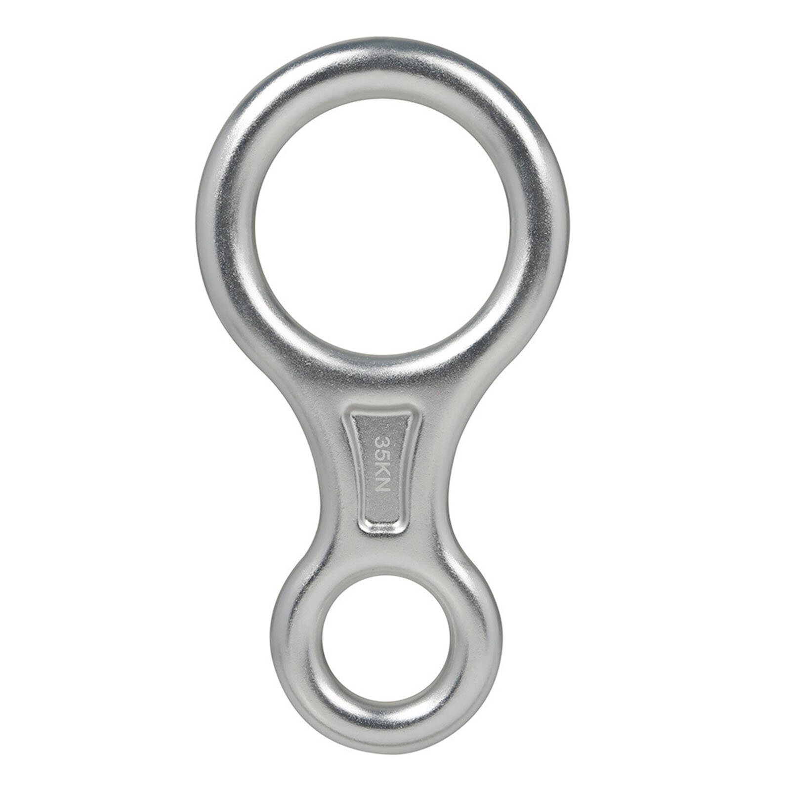 Спусковое устройство Figure 8 Descender 35KN Heavy Duty Colored Climbing Equipment Downhill Equipment for Climbing Ziplining Rescue Silver