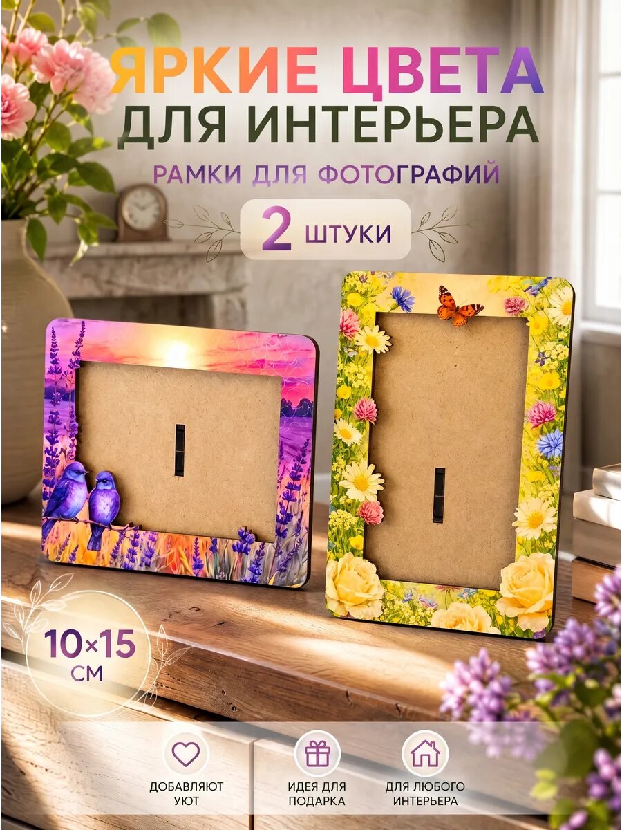 Рамки для фотографий 2 штуки
