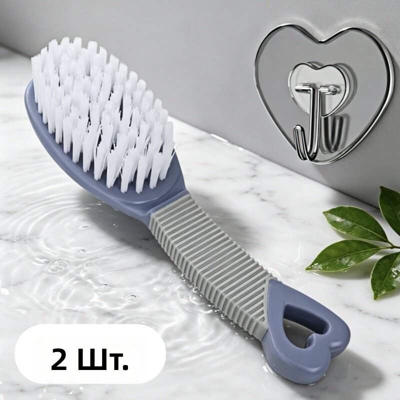 Расческа для животных и щетка с крючками (2 шт: 1 расческа + 1 щетка) для вычесывания подшерстка и удаления отмершей шерсти, набор для груминга собак и кошек с удобной ручкой
