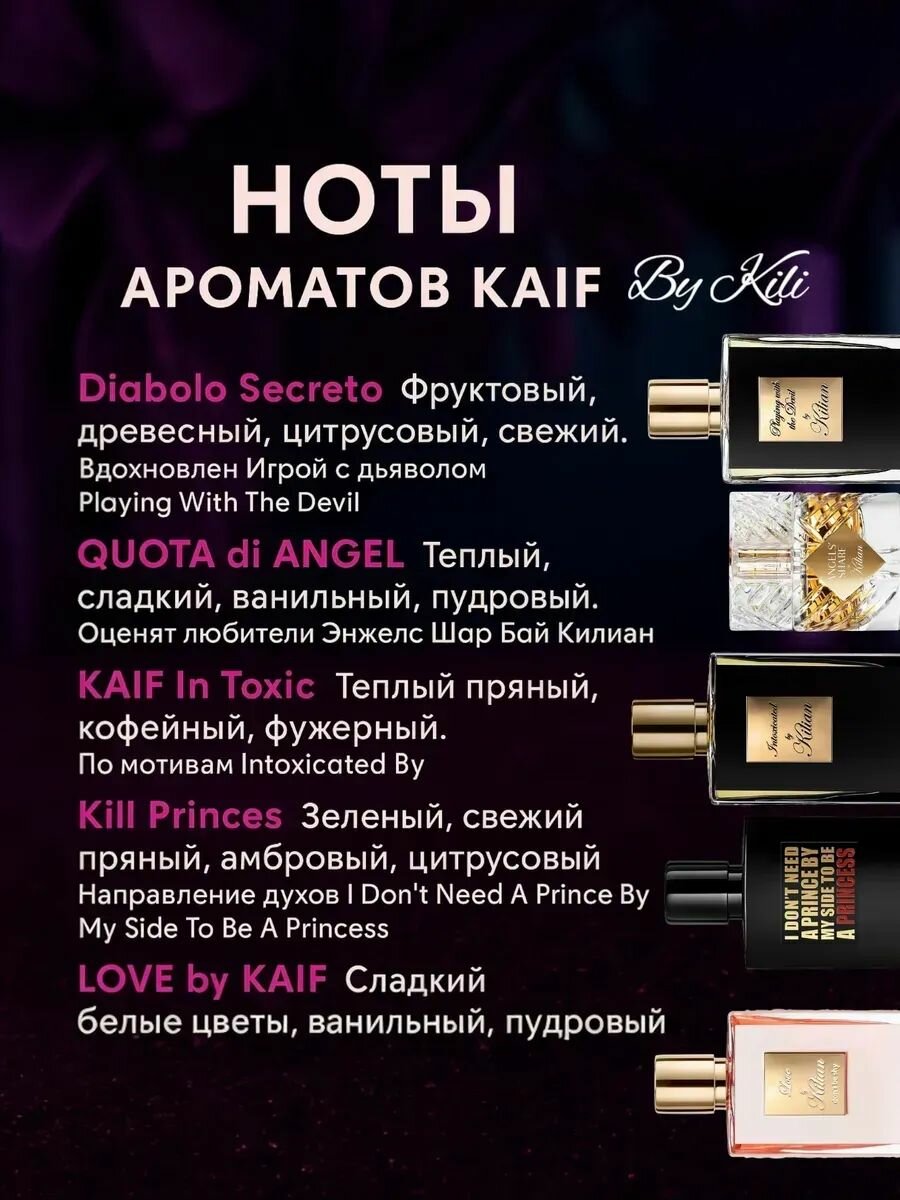 KAIF Духи каиф by KILI для него и нее 10 мл