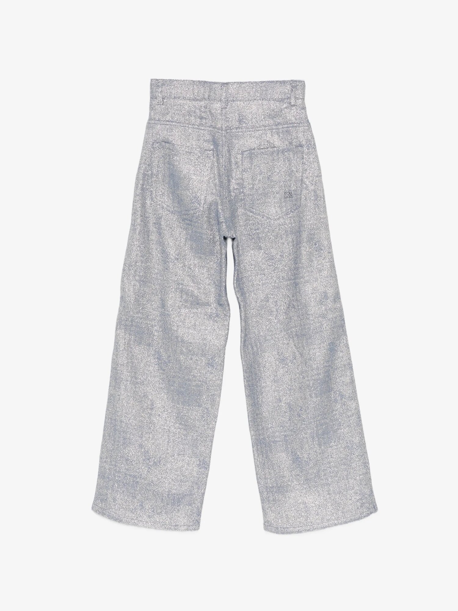 Джинсы DOUUOD Kids Metallic-effect jeans, размер 12 лет, серебристый — фото 1