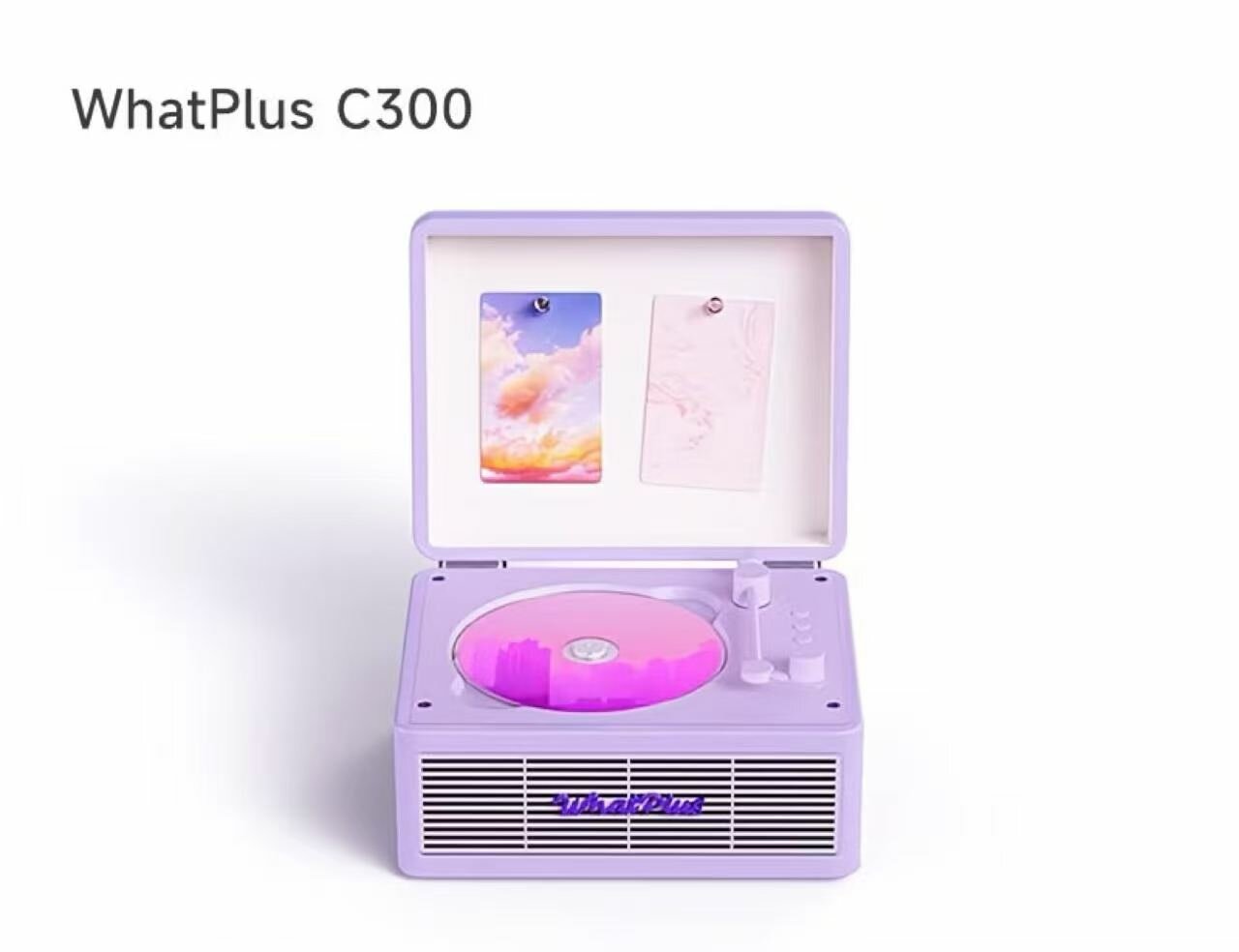Ретро CD-плеер WhatPlus C300, проигрыватель музыкальных альбомов для коллекционеров, Purple