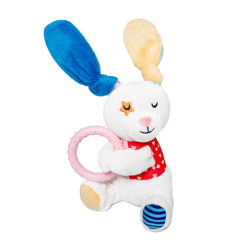 85051 Игрушка для собак Заяц с кольцом 17 см, серия PLUSH FRIENDZ, Gigwi