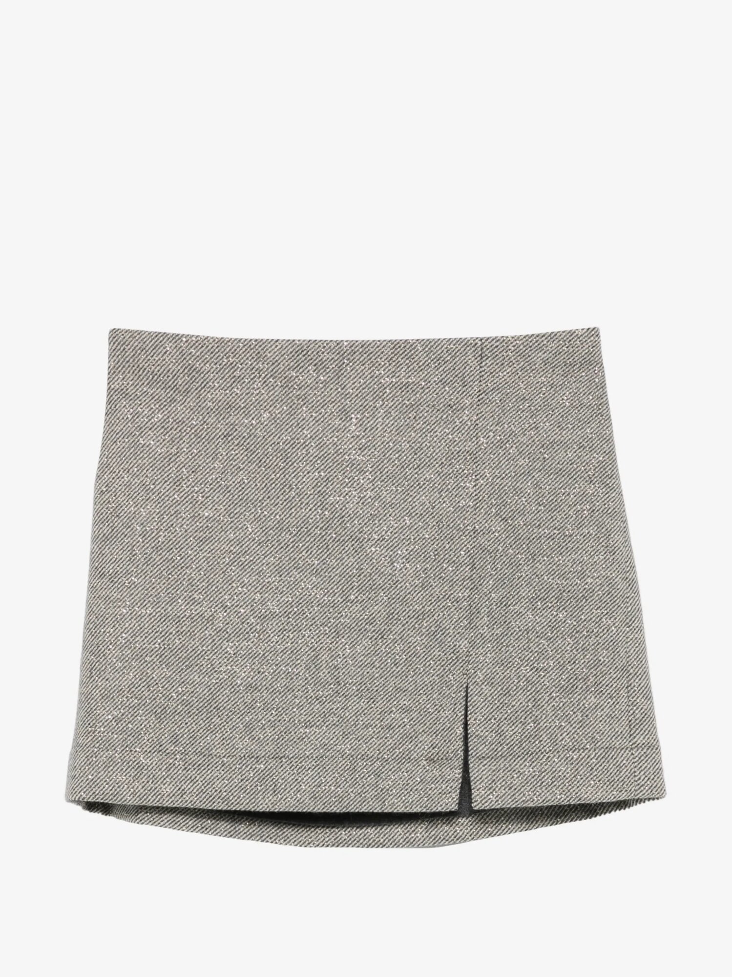 Юбка Glitter-effect slit-detail skirt