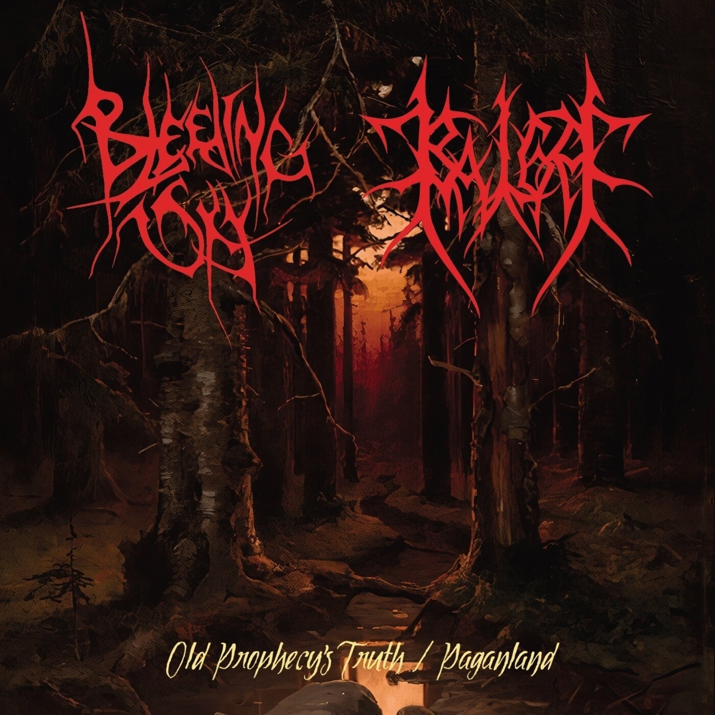 Компакт-диск Bleeding Sky, Balga — Old Prophecy’s Truth — Paganland (CD)