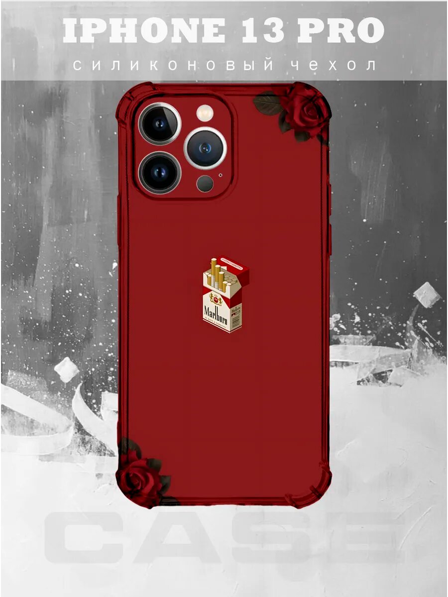 Чехол на IPHONE 13 PRO с принтом мальборо